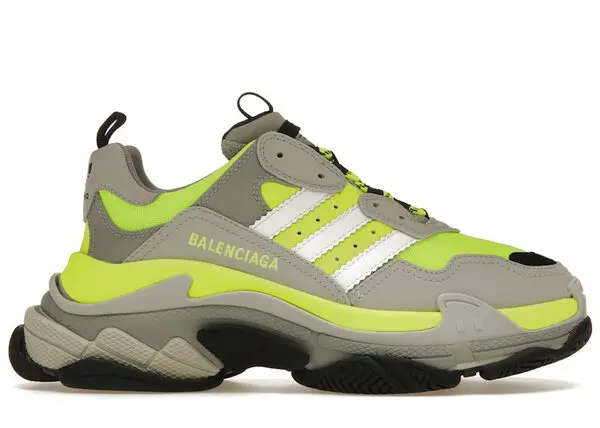 Balenciaga X Adidas Triple S Sneakers - Fluo Yellow/Black/White